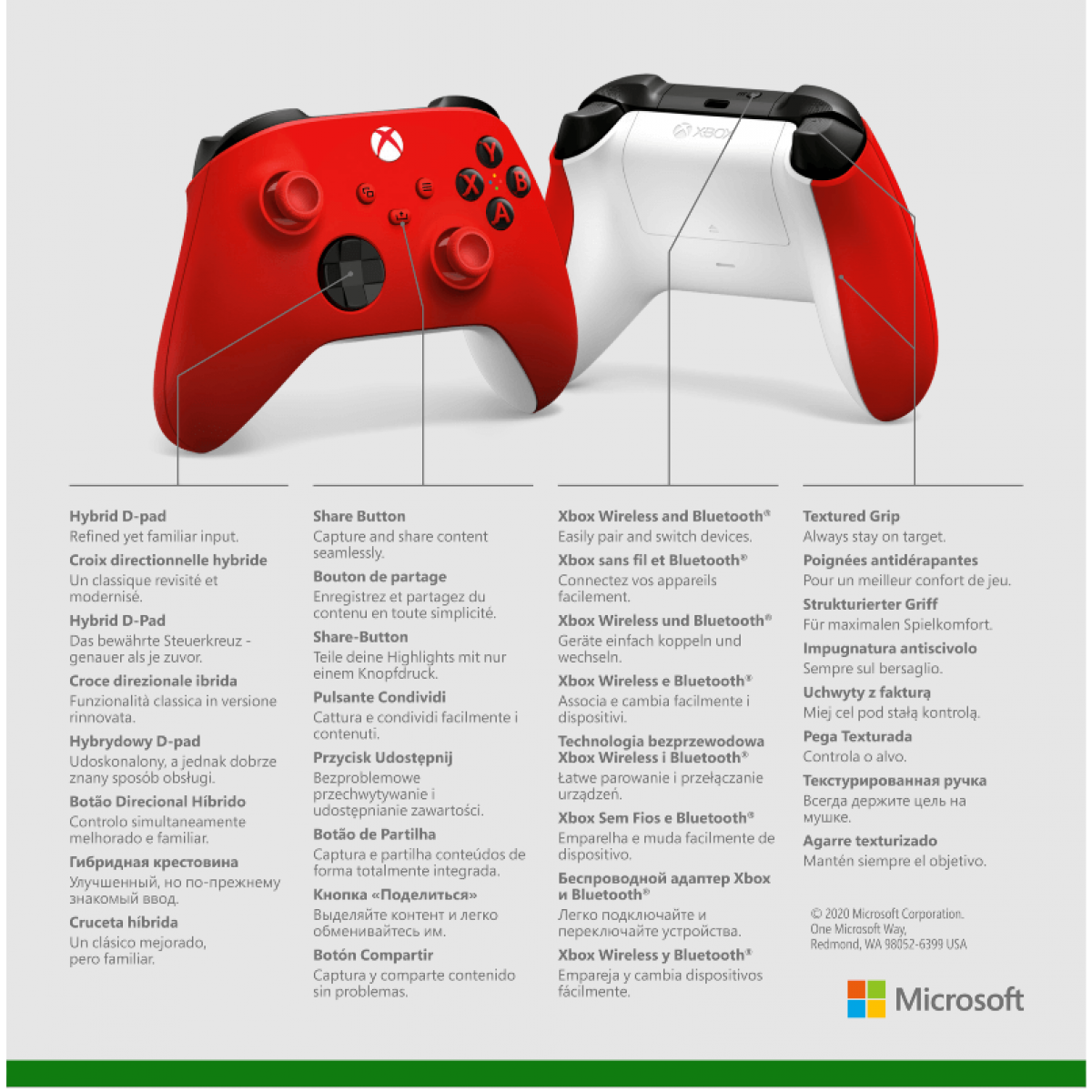 Xbox Series Wireless Controller Pulse Red
